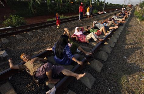 weird railway track therapy in indonesia