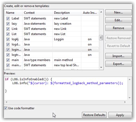 java slf4j log method parameters a generic way