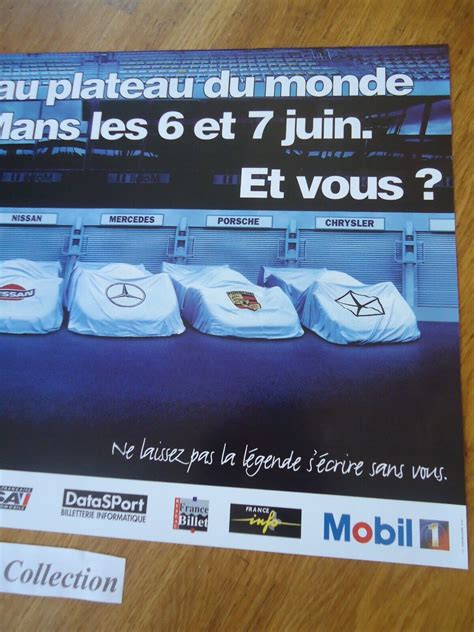 Poster Original 24 Heures Du Mans 1998 Affiche Aco Le 24h A Ebay