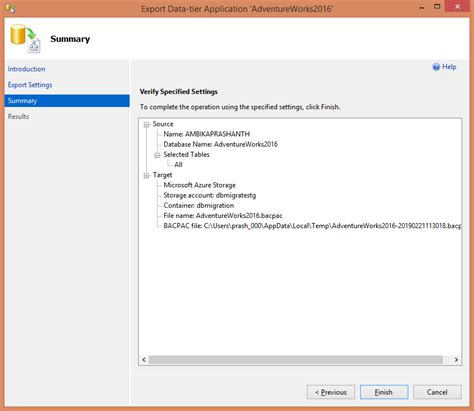 migrate an on premises sql server database to an azure sql