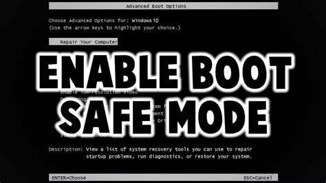 Enable Boot Safe Mode How To Enable F8 Safe Mode Boot Menu In Windows