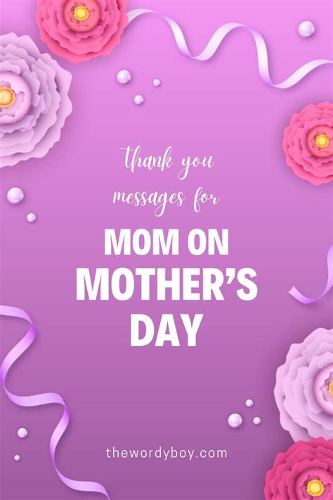 Thank You Messages For Mommessages For Momthank You Mom Message For
