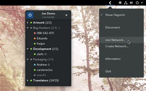 Haguichi Indicator Gnome Shell Extensions