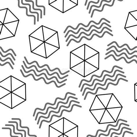 Geometric Abstract Texture Seamless Hexagonal Abstract Pattern Vector