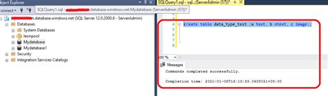 azure sql database when will ntext text and image be