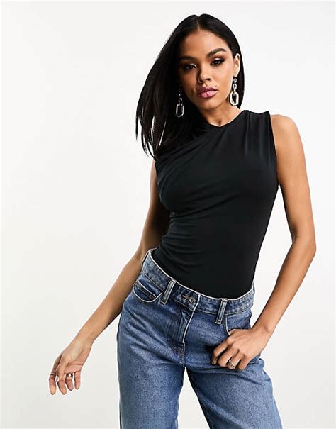 Abercrombie And Fitch Nahtloser Body In Schwarz Mit Gewickeltem