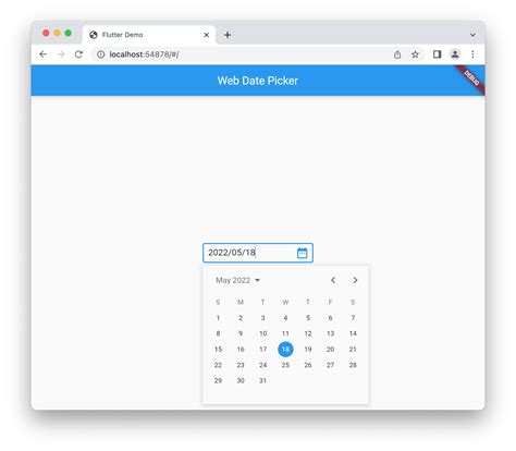 how to show date picker dialog on click on textfield in flutter