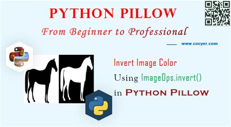 python pillow invert image color using vert