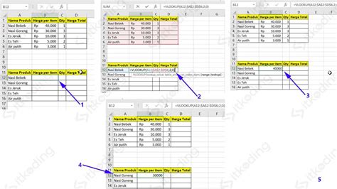 Rumus Vlookup Excel Cara Menggunakan And Contoh Fungsi Vlookup