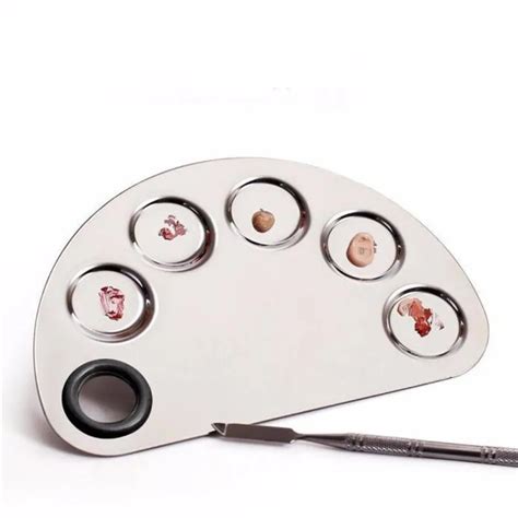 Pro Cosmetic Stainless Steel Face Makeup Palette Spatula Foundation