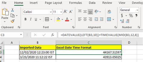 how to convert string to excel datetime