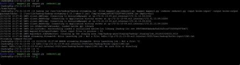 mapreduce hadoop map reduce job fails error streaming streamjob