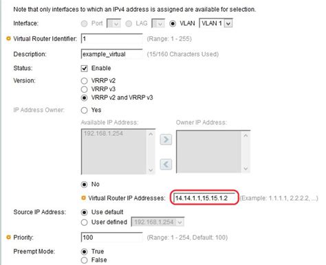 Configuración Del Protocolo De Redundancia De Router Virtual Vrrp En