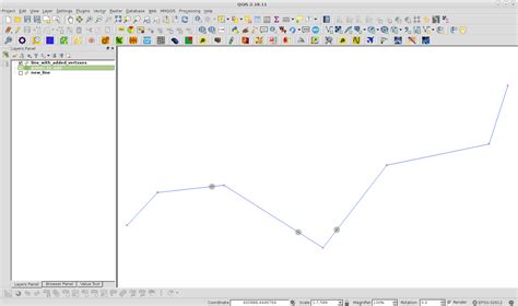 pyqgis how to add vertex to an existing polyline in qgis