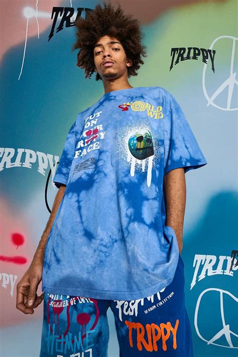 Oversized Drip Face Tie Dye T Shirt Boohoo Usa