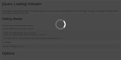 js tutorial jquery loading indicator show the loading process