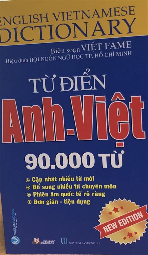 Từ điển Anh ViỆt 90 000 Từ Hiệu Sách Thuật