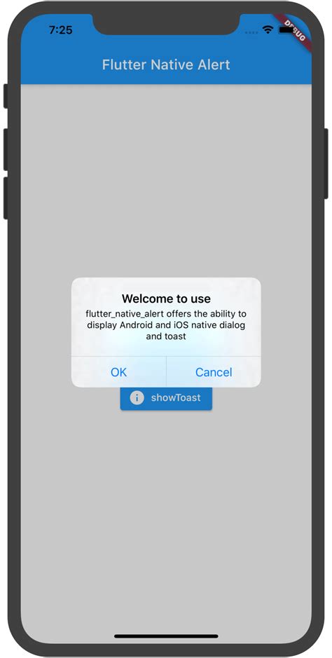 flutter native alert flutter package