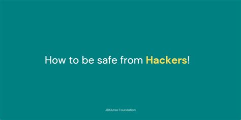 Internet Security 5 Ways To Protect Yourself From Hackers