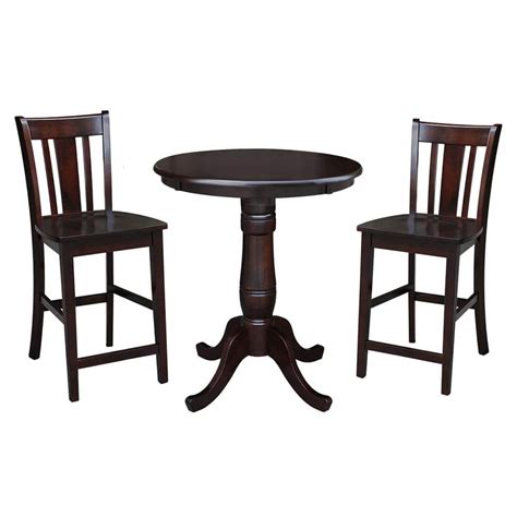 International Concepts 3 Piece Set Rich Mocha 30 In Round Gathering