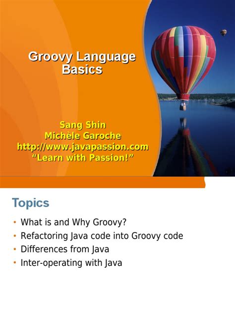 groovy basics scala programming language java