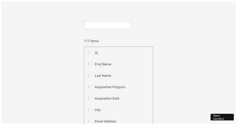 react aria grid examples codesandbox