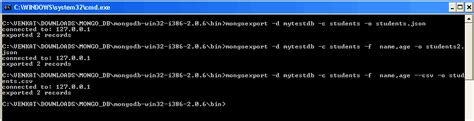 be the coder no sql mongo db examples how to export database