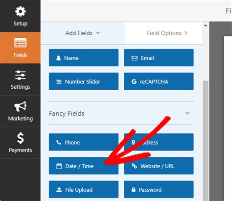 how to create a wordpress form with a date picker