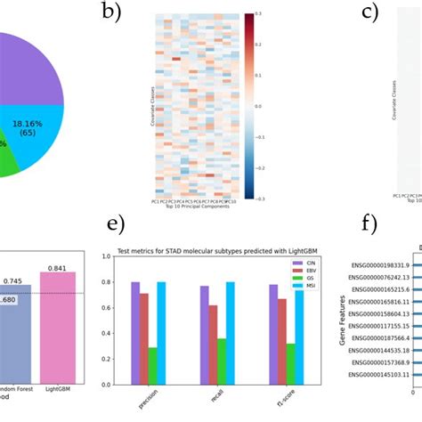 A Distribution Of Stad Molecular Subtypes In The Data N 358