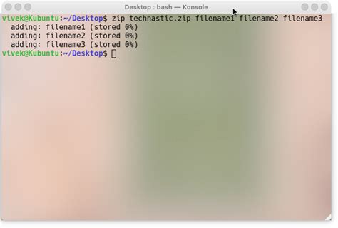how to zip and unzip files in ubuntu linux using command