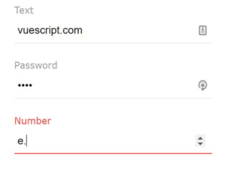 vue js material input component vue script