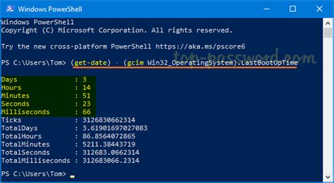 Get Uptime And Last Reboot Status Using Powershell