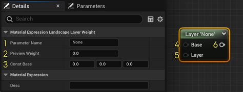 landscape material expressions in unreal engine unreal engine 5 0