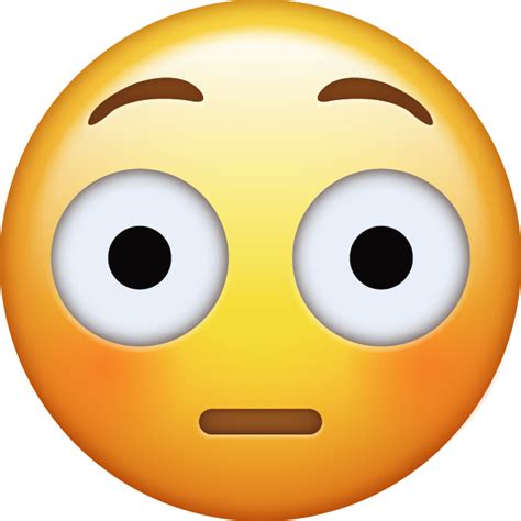 Download Flushed Emoji Icon Ios Emoji Shocked Emoji Emoji Faces