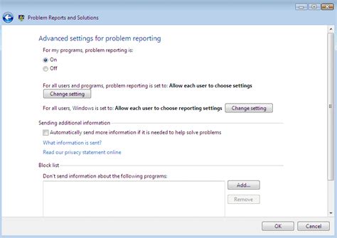 how to disable windows error reporting 4sysops