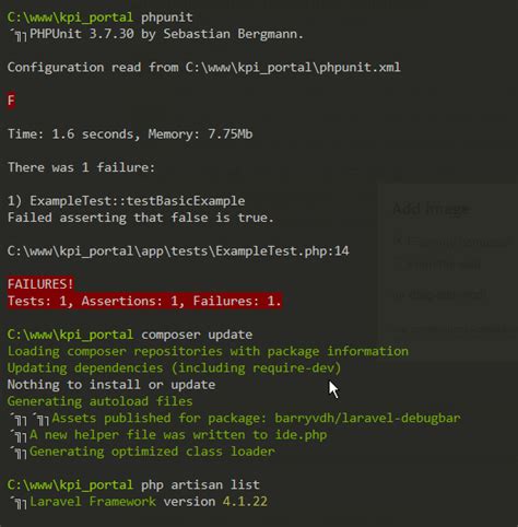 laravel strange characters in php cli output stack overflow