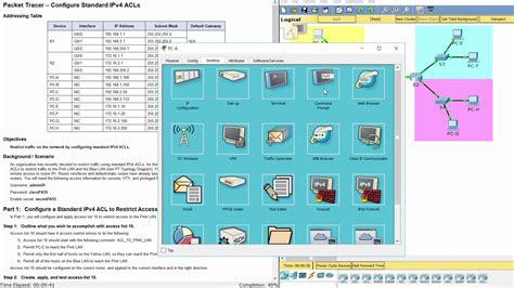 [ccna V6] Packet Tracer 4 1 3 5 Configure Standard Ipv4 Acls Youtube