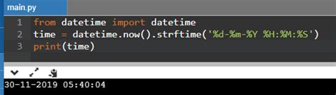 python get current time codelucky