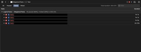 ios uitests xcode stop showing failed tests result stack overflow