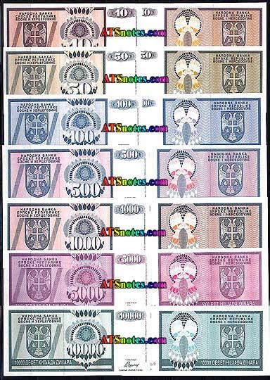 Bosnia And Herzegovina Banknotes Bosnia And Herzegovina Paper Money