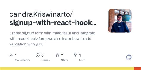 forms in react react hook forms with material ui and yup dev community