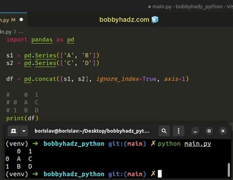 first argument must be an iterable of pandas objects [fix] bobbyhadz