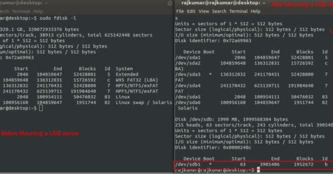 How To Mount Unmount And Format Usb Pen Drive Using Terminal In Ubuntu