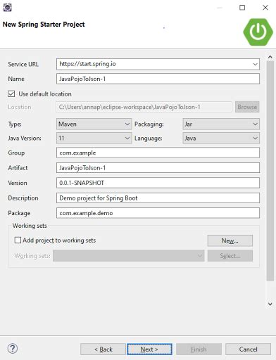 convert java pojo to json object cs academy