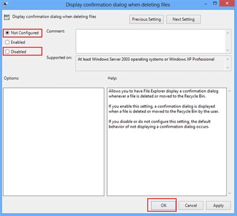 How To Display Delete Confirmation Dialog In Windows 8 8 1 Computer