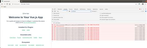 webapp fails with net err connection refused with ubuntu