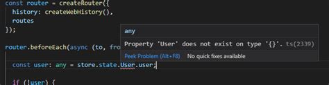typescript why does vue 3 not recognize my vuex store module stack