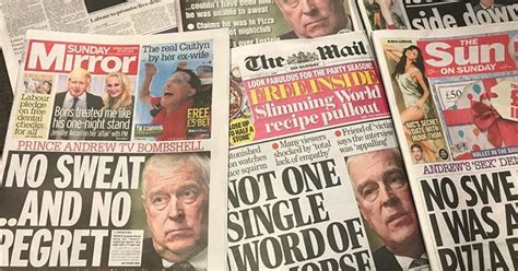 prince andrew newspaper headlines