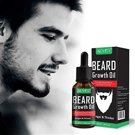 Aliver Natural Beard Oil For Men Promots Beard Hair Axillary Hair