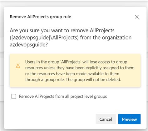deleting a group rule